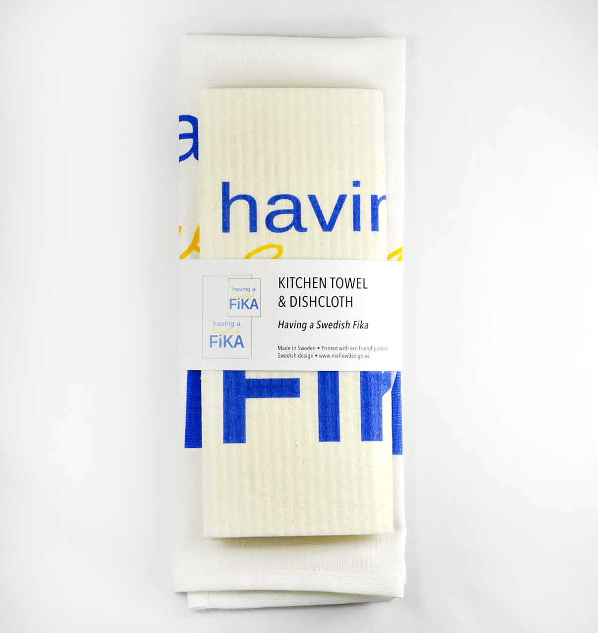 Swedish Fika Disktrasa och Kökshandduk - cgstyle.se