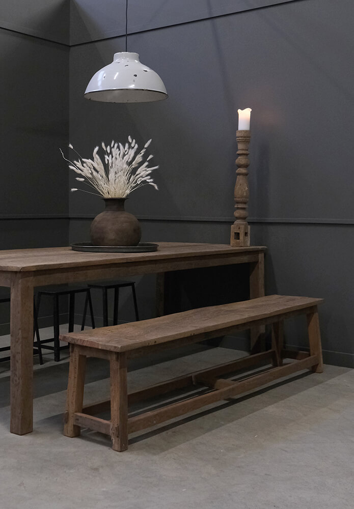 Rustikt Matbord av återvunnet trä 230 centimeter - U.N Interiör