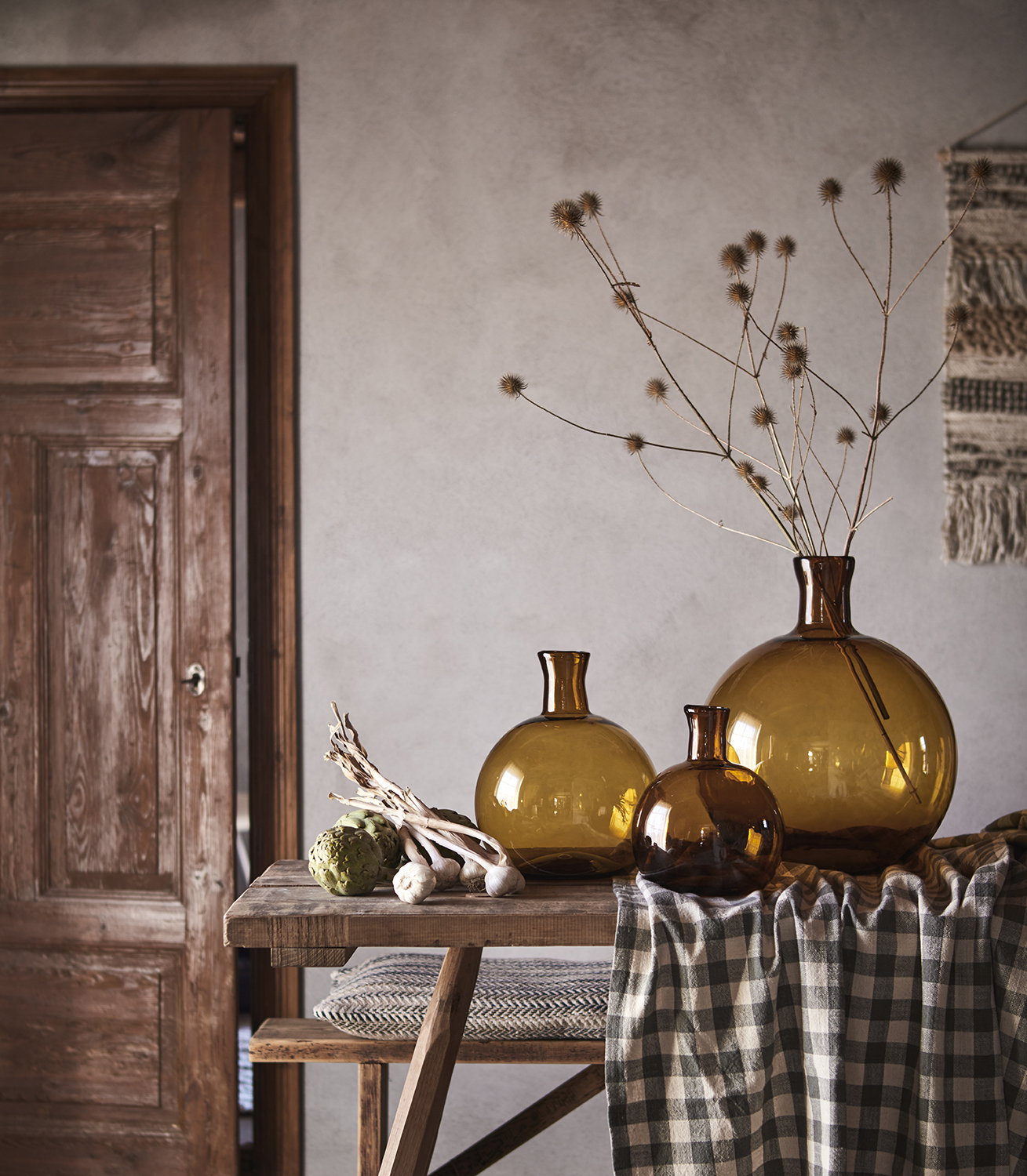 Ambra Glasvas Brun M - U.N Interiör