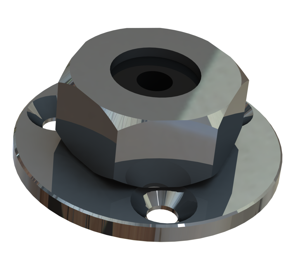 SCAN Cromed Brass Cable Feed Through For Cable Ø5-6 mm - NjordX AB