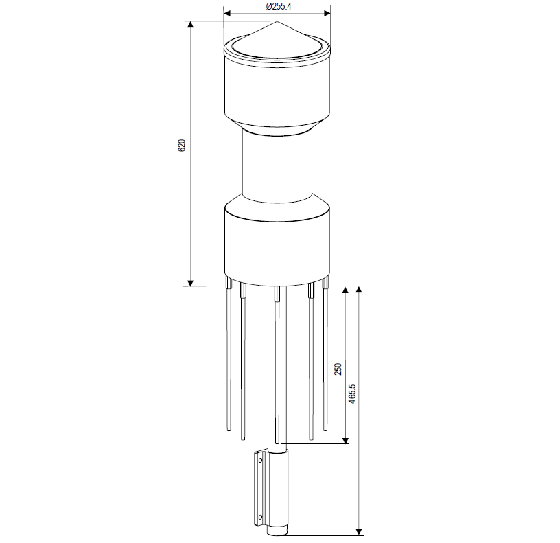 Comrod AC10, 1.06 m (3.5 ft), Multiband Antenna - NjordX AB