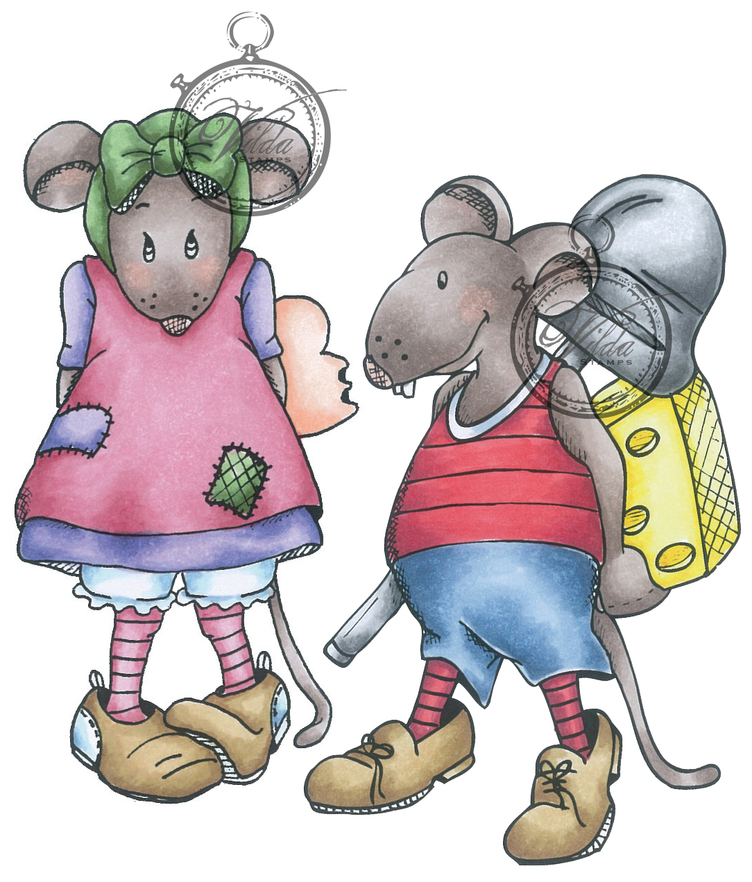 Engströms Artstudio AB - Mimmi och Musse med osthyvel