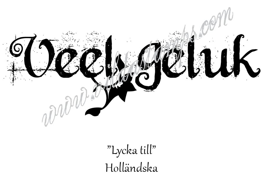 Engströms Artstudio AB - "Veel geluk" ("Lycka Till")
