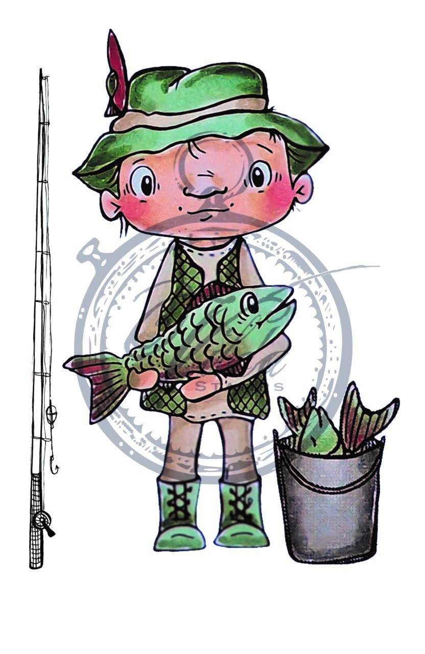 Engströms Artstudio AB - Fiskare med tillbehör större