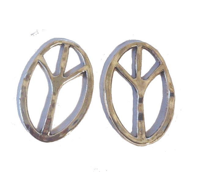 Peace märke 2st - Pärlor | Halvädelsten | DIY | SkapaiLund