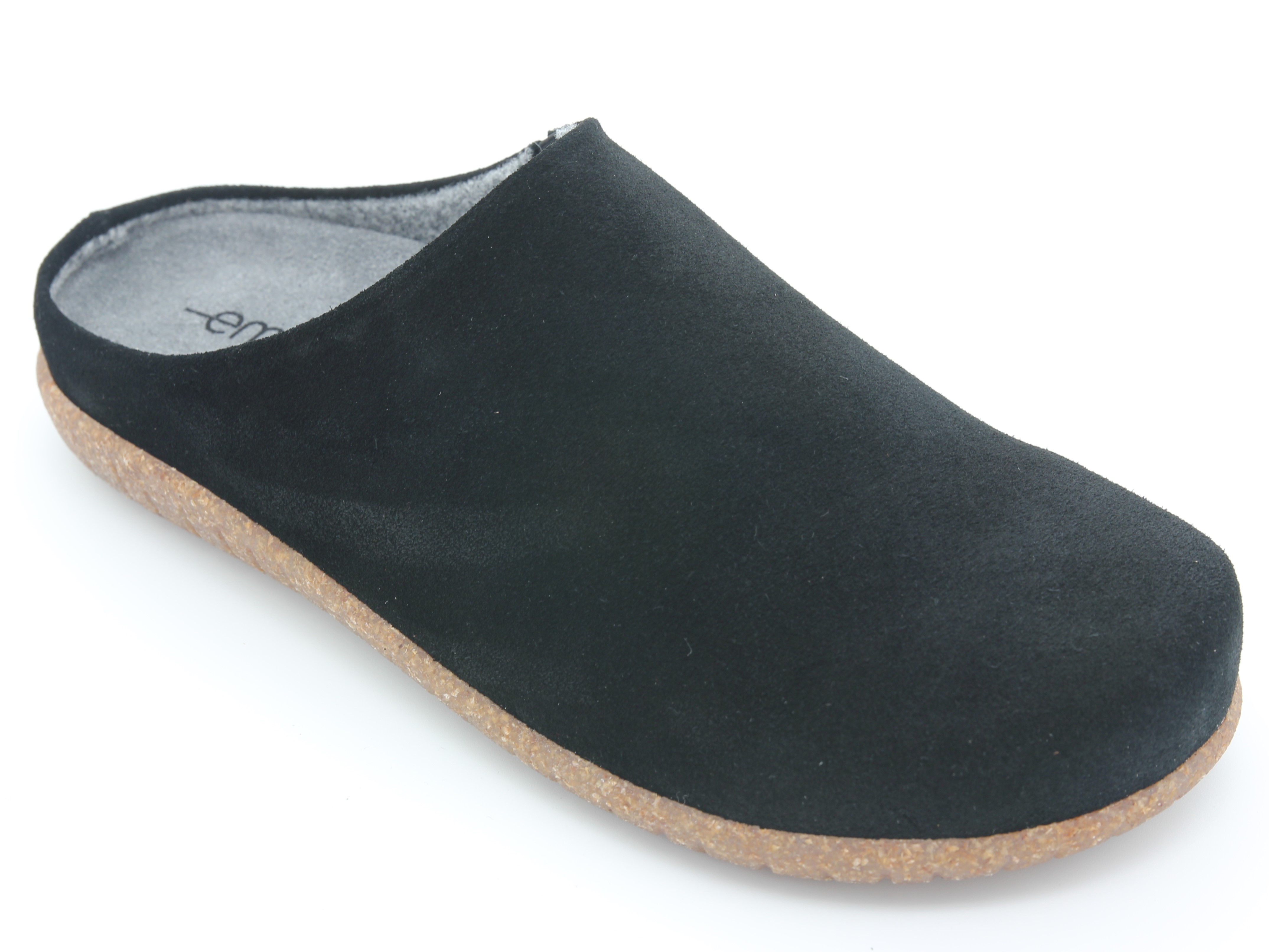 Embla of Sweden - Damtoffel Svart Mocka - ergoflex