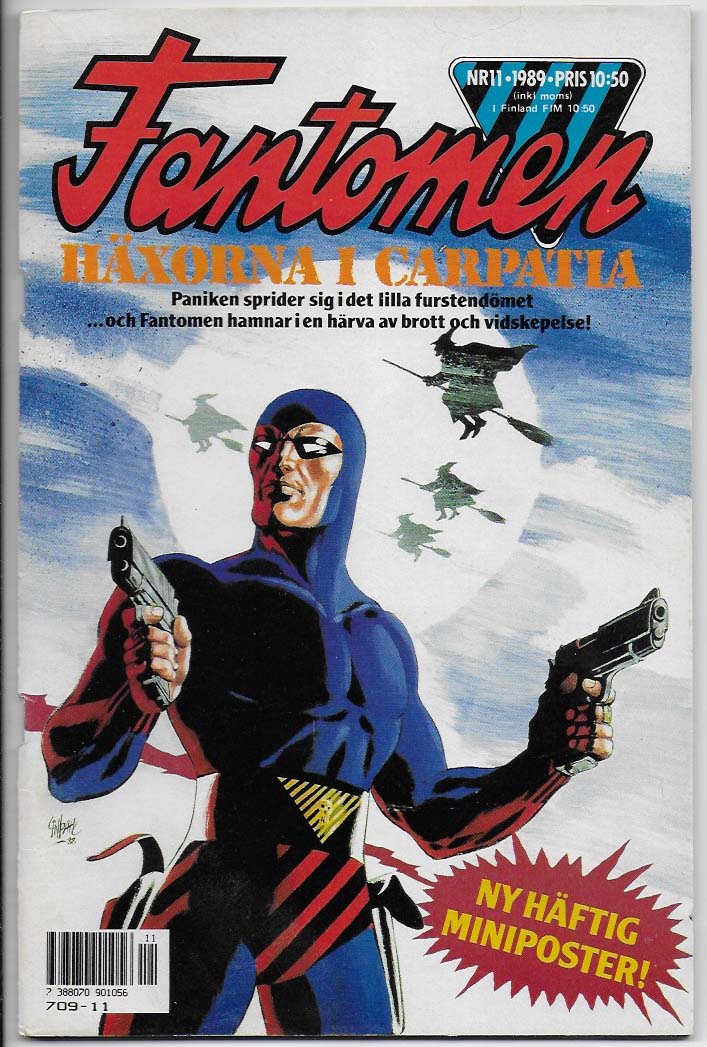 beyonder2000.se ~Serier & Samlarsaker~ - Fantomen 1989 Nr 11 VF med Poster