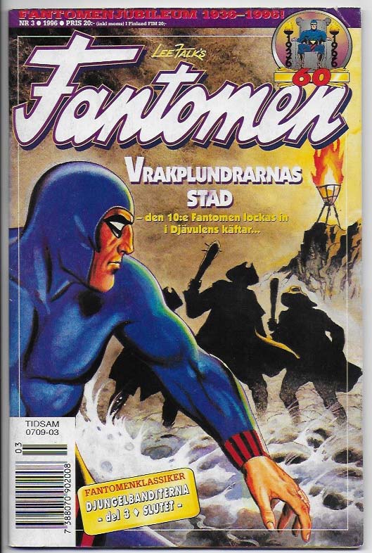 beyonder2000.se ~Serier & Samlarsaker~ - Fantomen 1996 Nr 3 VG/FN Pren ...