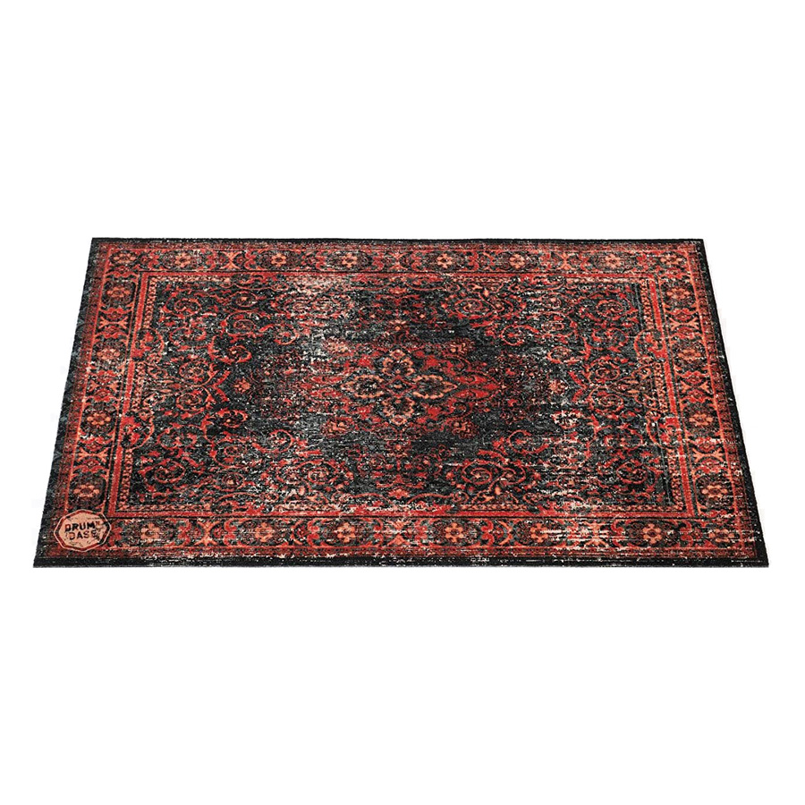 DRUMnBase Persian Stage Mat Black Red 185 x 160cm