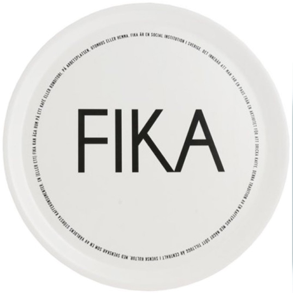 FIKA Tray Round White - KaffeGrossisten