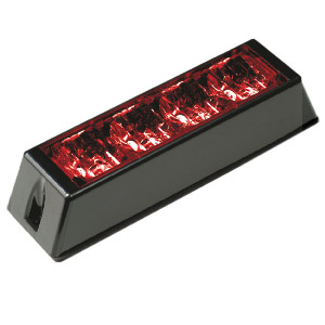 4 LED Warning Light RED