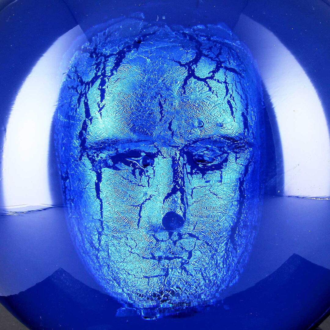 Bertil Vallien (2000s) Blue Headman 18 cm