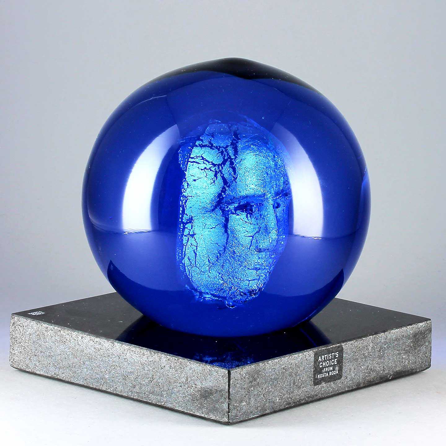 Bertil Vallien (2000s) Blue Headman 18 cm