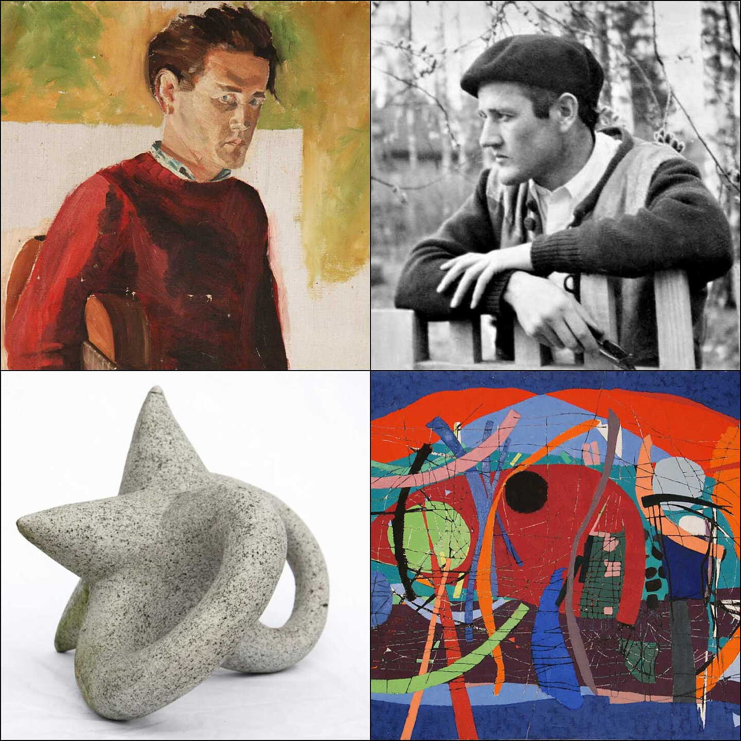 Karl Heinz Schultz-Köln (Arabia 1955) Modern Off-White Vase 26 cm