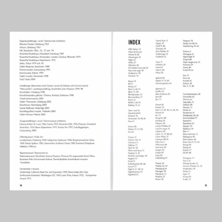 Lisa Larson - Book "Lisa Larson, Gustavsberg, 1954-80"