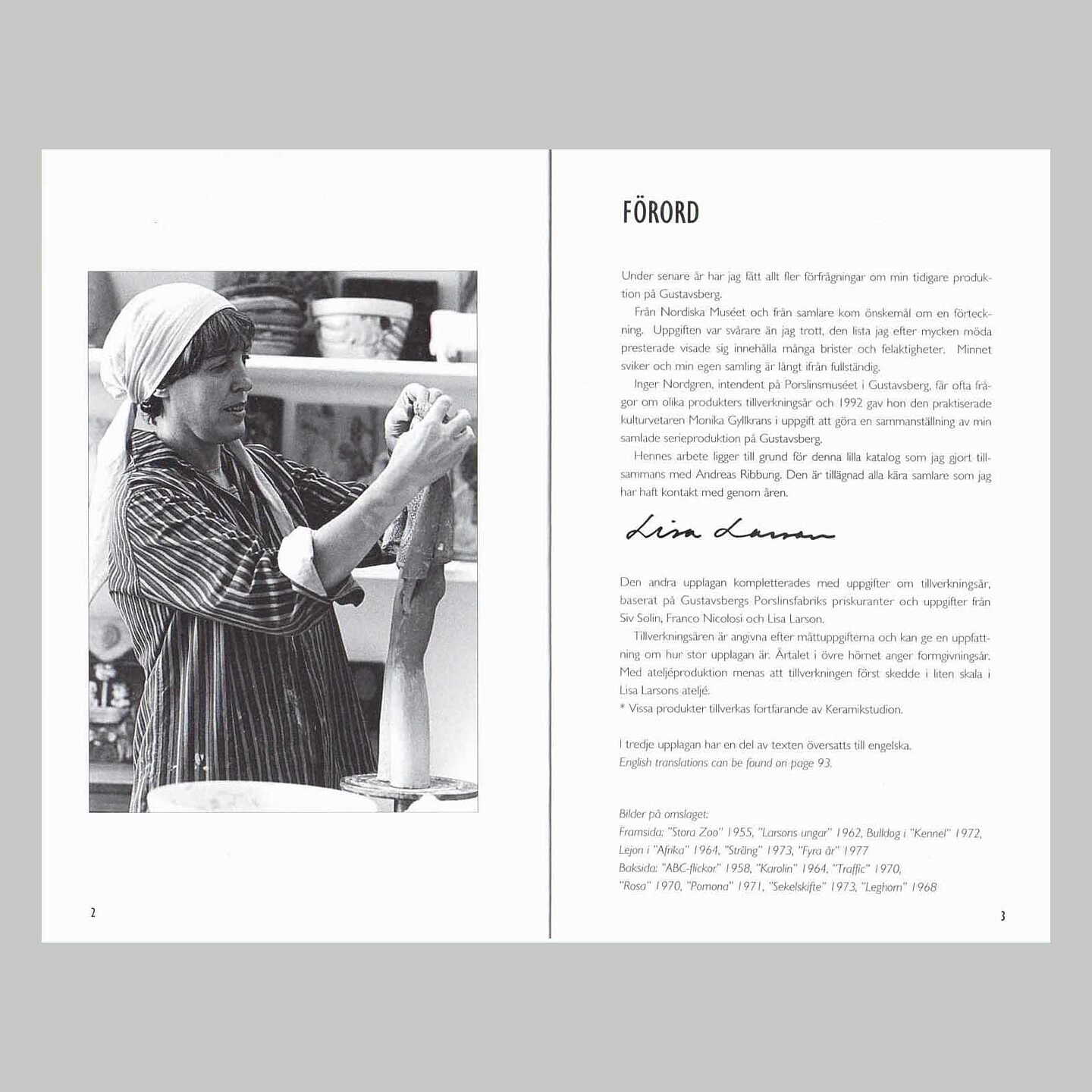 Lisa Larson - Book "Lisa Larson, Gustavsberg, 1954-80"