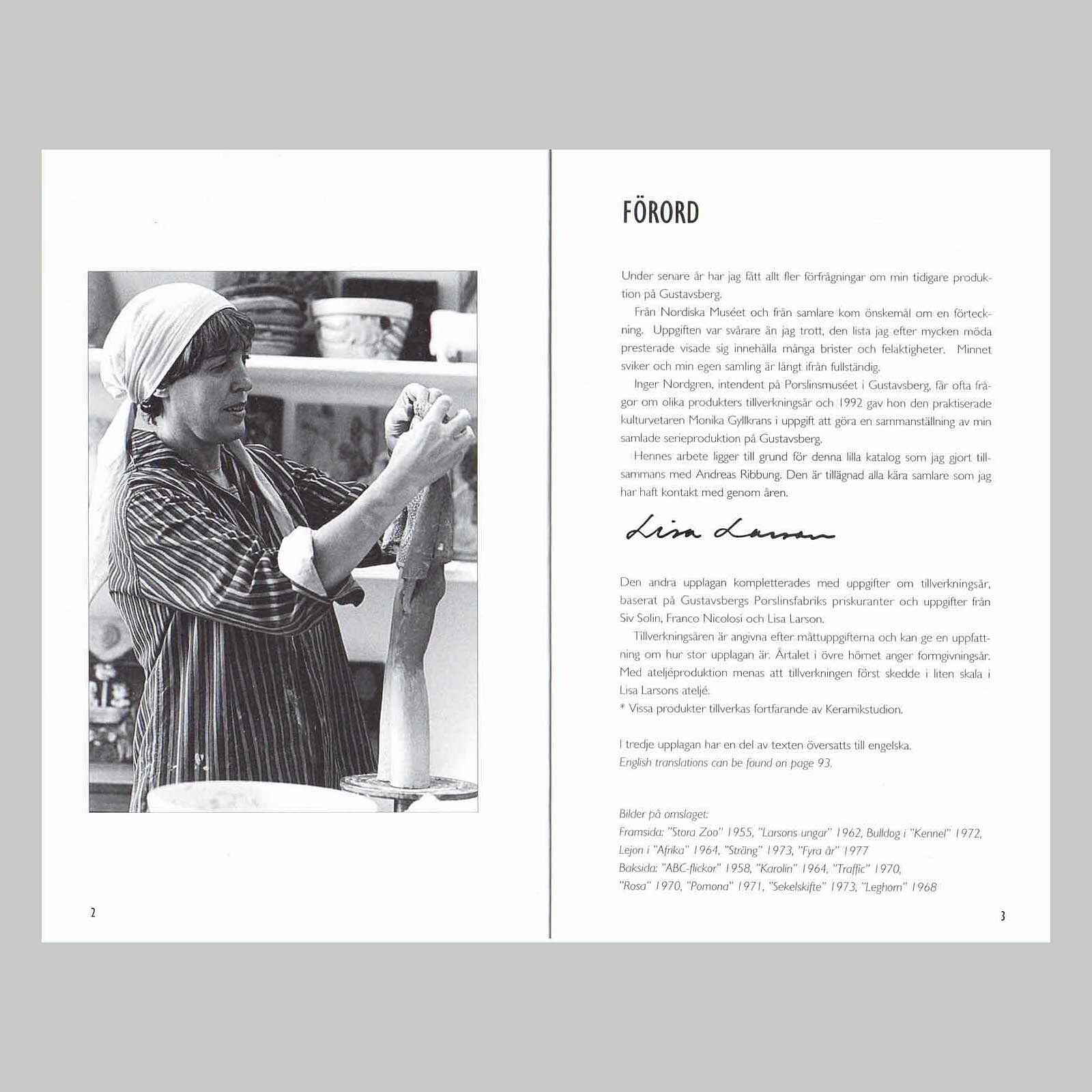 Lisa Larson - Book "Lisa Larson, Gustavsberg, 1954-80"