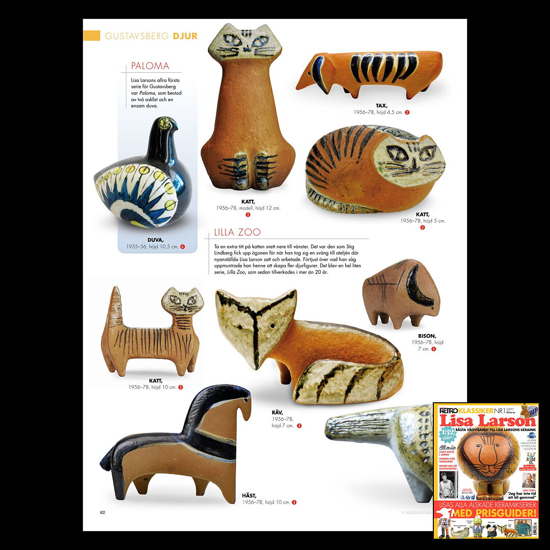 Lisa Larson (Small Zoo 1955) Harmonic Huddling Cat