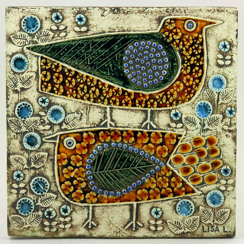 Lisa Larson’s wall plaques from Gustavsberg