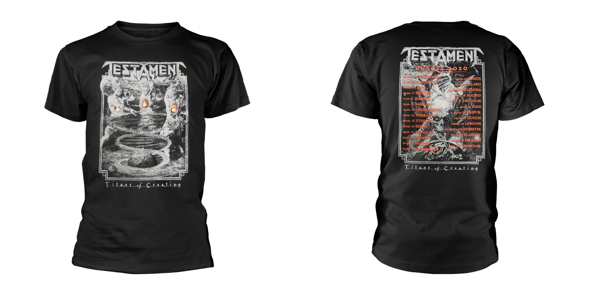 Punk Metal Store - TESTAMENT - T-SHIRT, TITANS OF CREATION (GREY ...