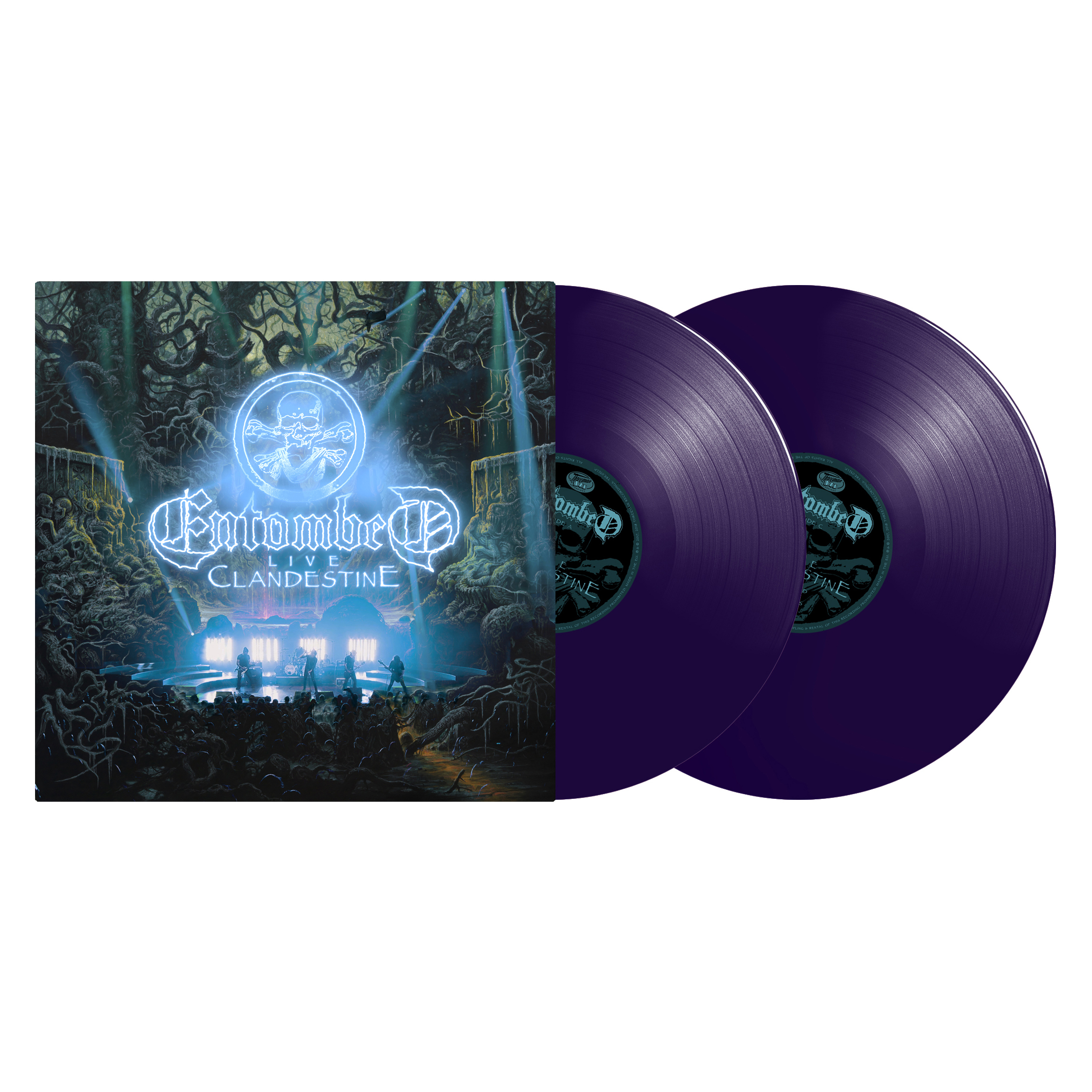Entombed - ENTOMBED - CLANDESTINE - LIVE (PURPLE VINYL ULTIMATE BUNDLE)