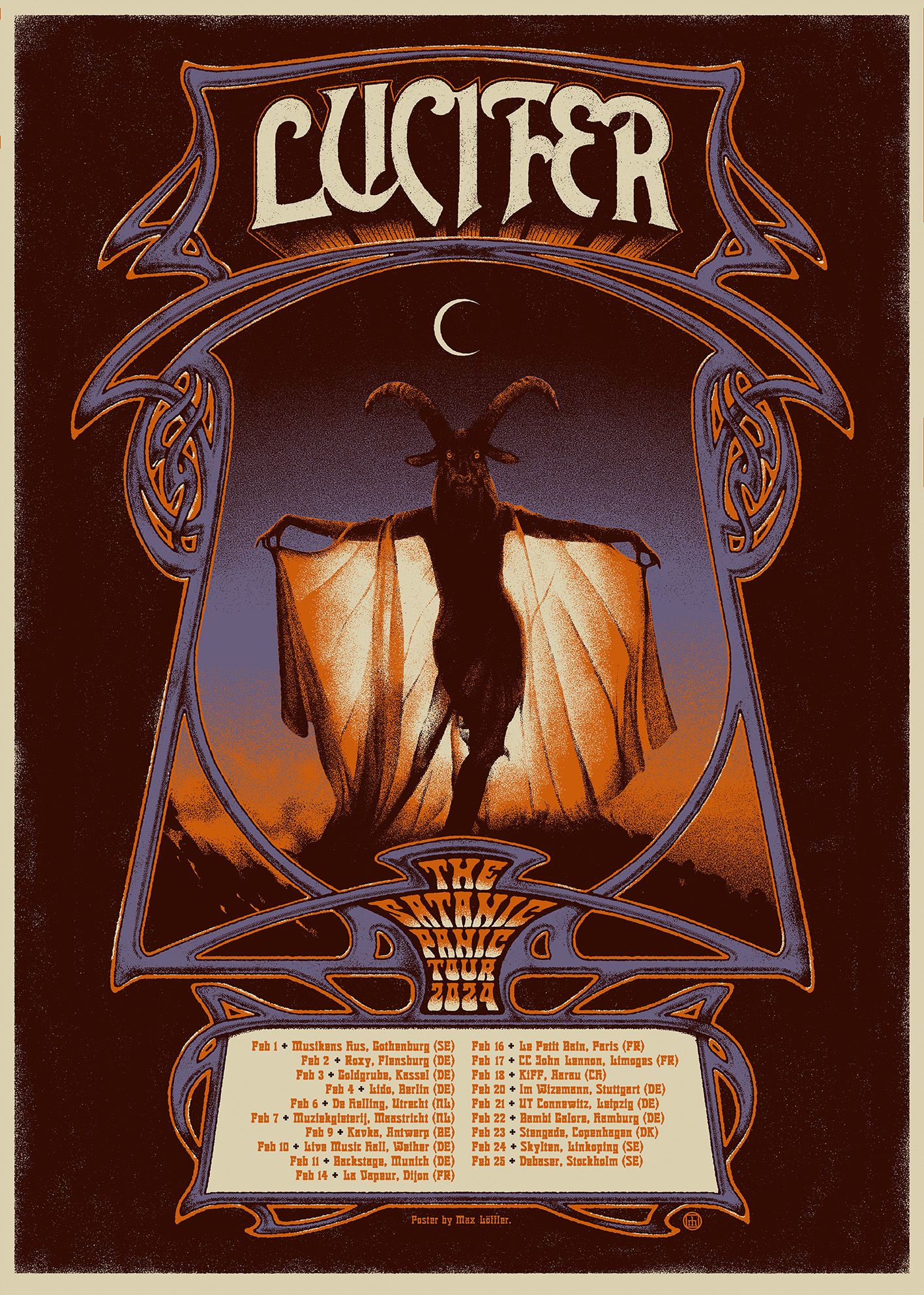 Lucifer - LUCIFER - THE SATANIC PANIC EU TOUR, POSTER