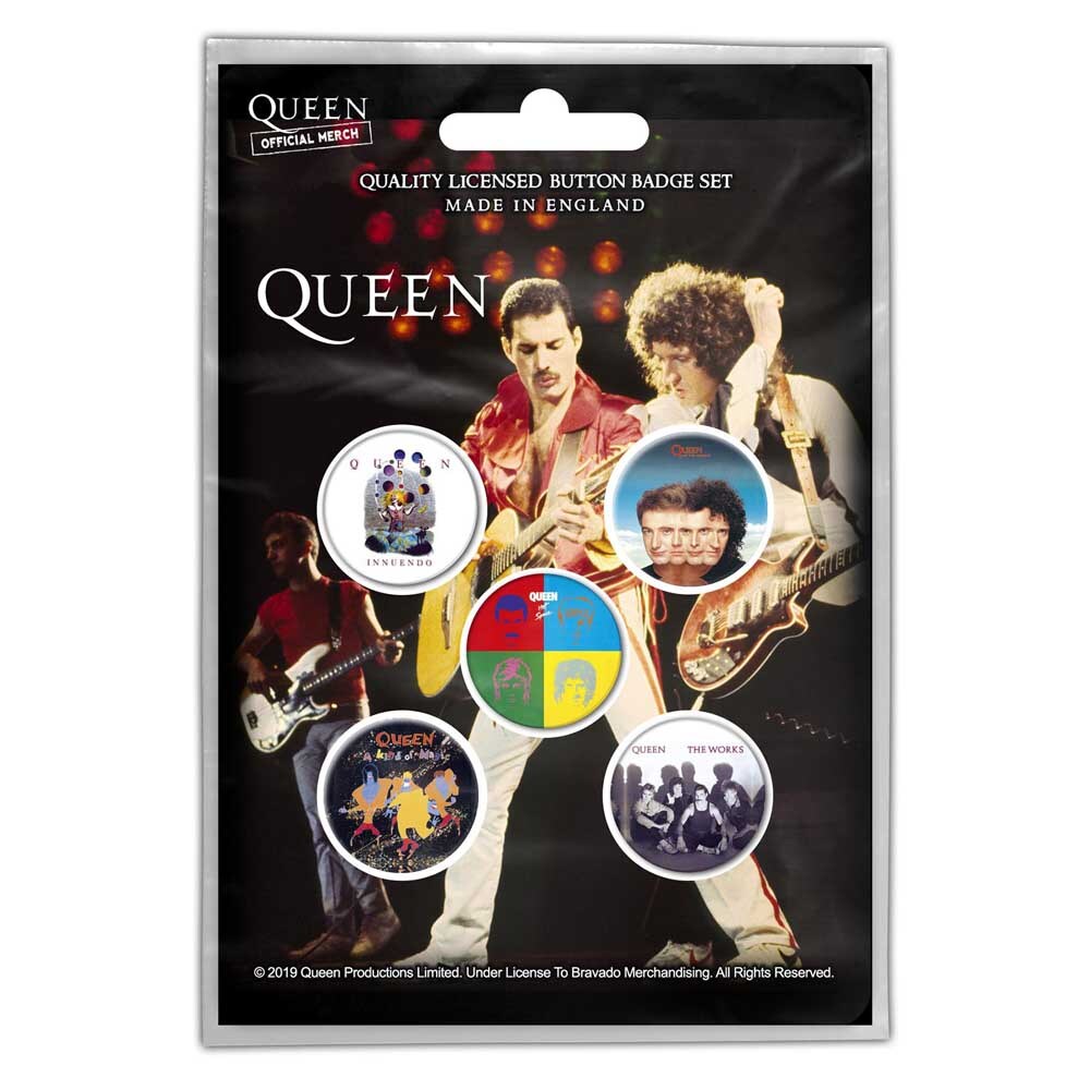 Queen Button Badge Pack: Later Albums (Retail Pack) - www.plugged.se