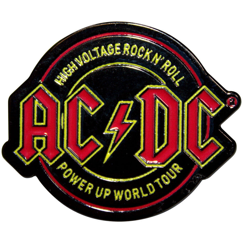 AC/DC Pin Badge: High Voltage Rock N Roll PWR-UP World Tour (Ex-Tour ...