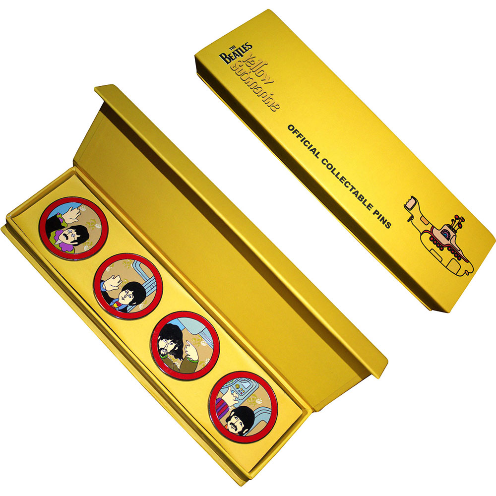 The Beatles Pin Badge Set: Yellow Submarine Portholes - www.plugged.se