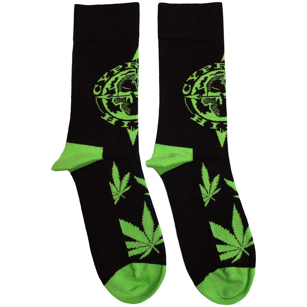 Cypress Hill Unisex Ankle Socks: Logo & Leaves - www.plugged.se