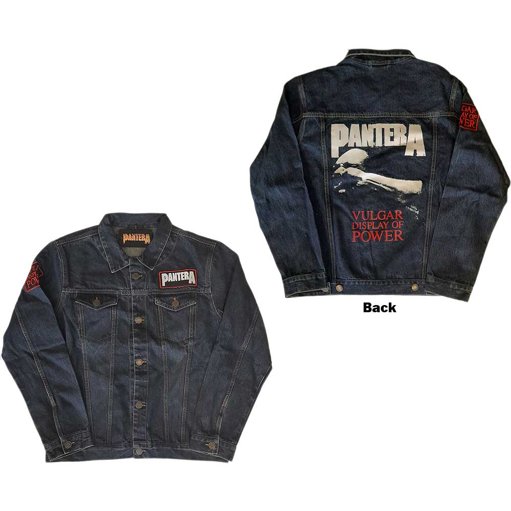 Pantera Unisex Denim Jacket: Vulgar Display of Power (Back & Sleeve ...