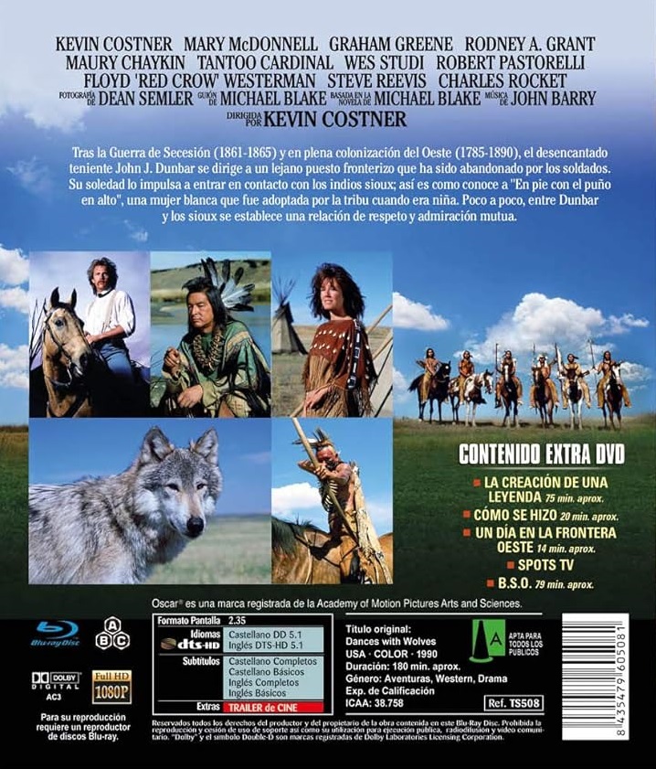 Dances With Wolves (ej svensk text) (Blu-ray + DVD) - Kvarnvideo.se