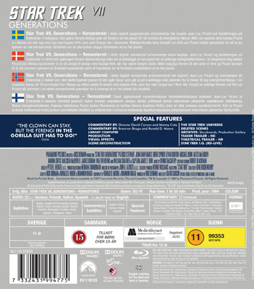 Star Trek 7 - Generations (Blu-ray) - Kvarnvideo.se