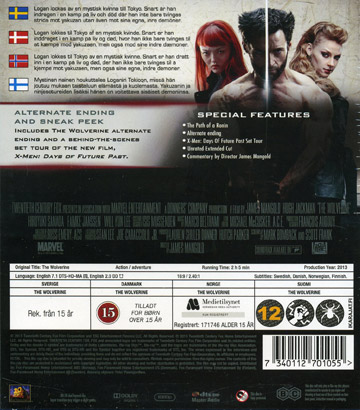 The Wolverine (2013) (Blu-ray) - Kvarnvideo.se