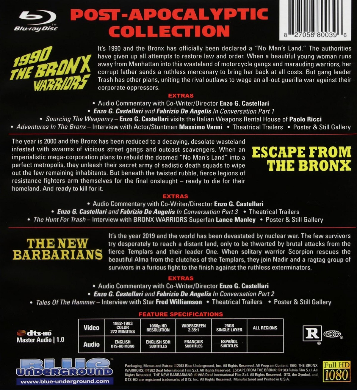 Post-Apocalyptic Collection (ej svensk text) (Blu-ray) - Kvarnvideo.se