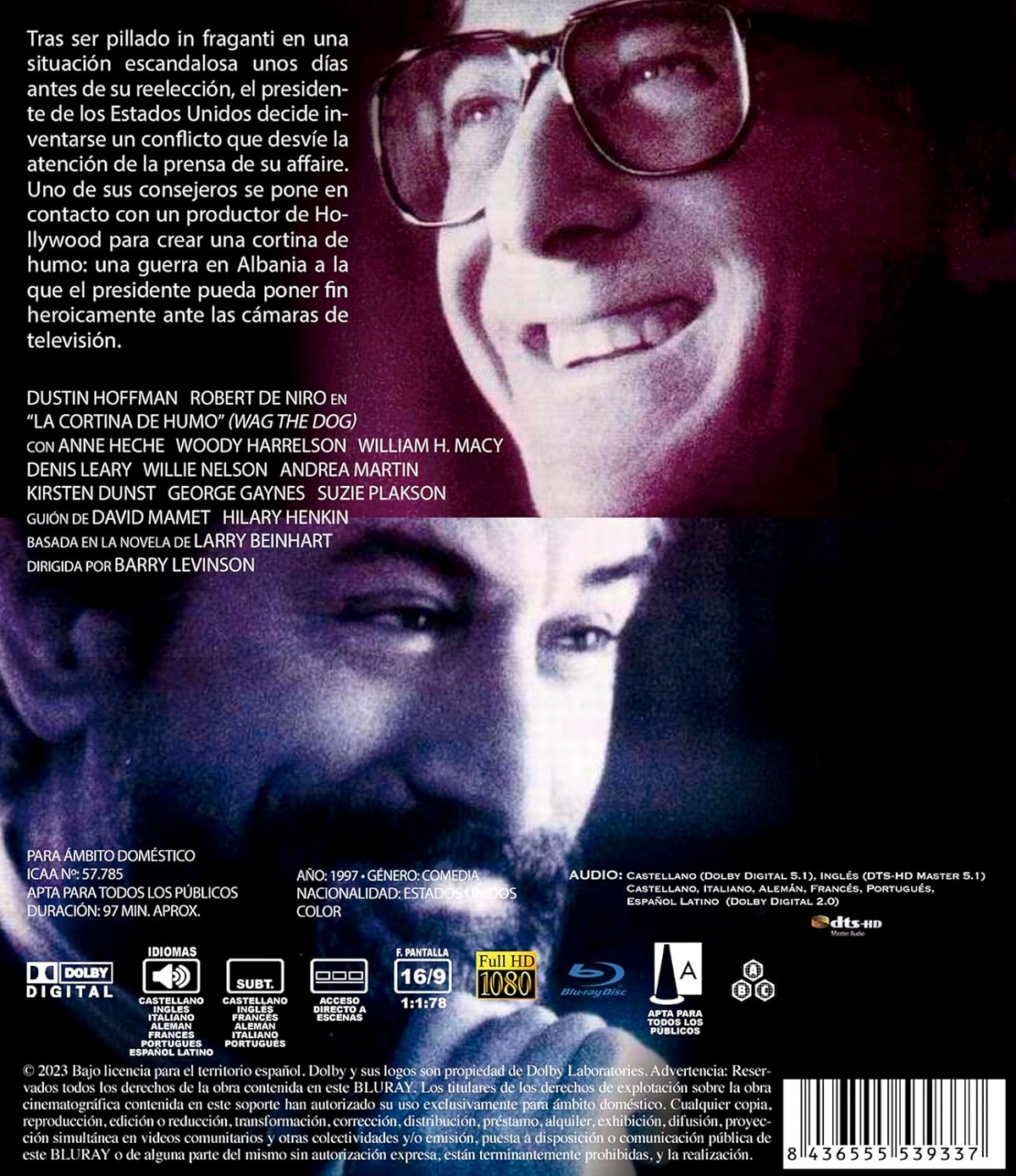 Wag The Dog (ej svensk text) (Blu-ray) - Kvarnvideo.se