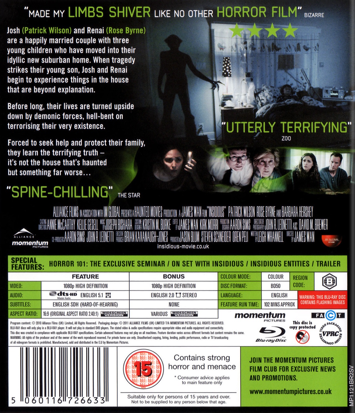 Insidious (ej svensk text) (Blu-ray) - Kvarnvideo.se