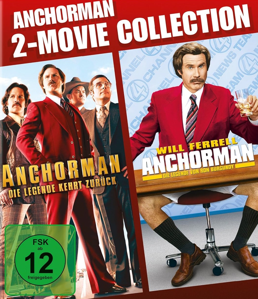 Anchorman - The Legend of Ron Burgundy / Anchorman 2 - The Legend ...