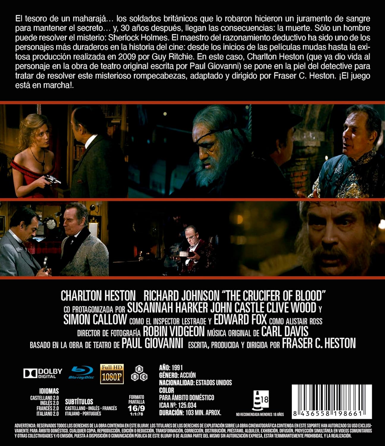 The Crucifer of Blood (ej svensk text) (Blu-ray) - Kvarnvideo.se