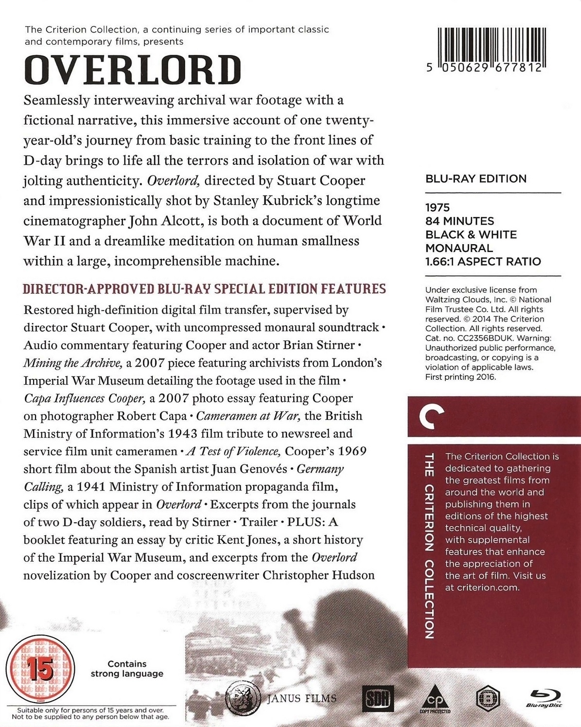 Overlord (Criterion Collection) (ej svensk text) (Blu-ray) - Kvarnvideo.se