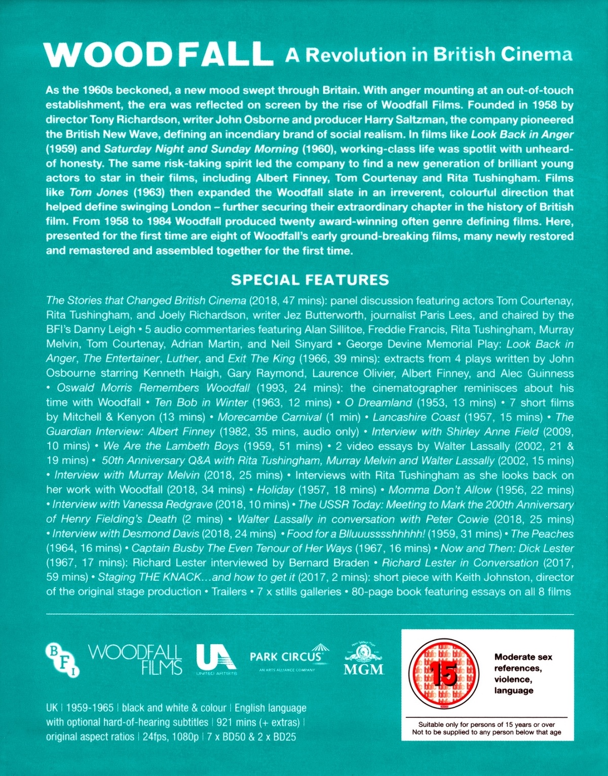 Woodfall - A Revolution in British Cinema (ej svensk text) (Blu-ray ...