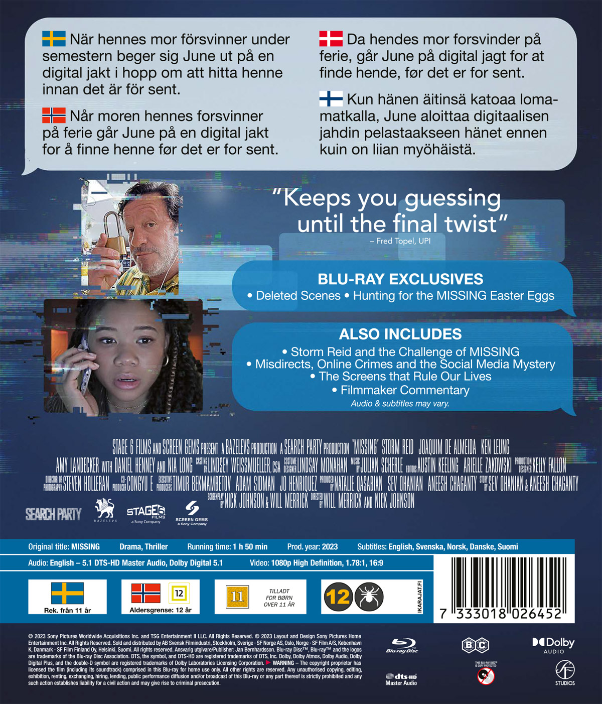 Missing (Blu-ray) - Kvarnvideo.se