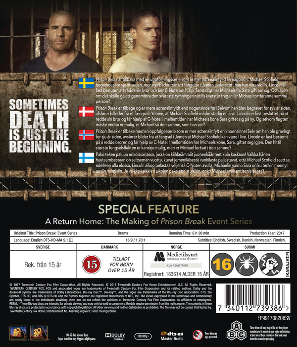 Prison Break - Event Series (Blu-ray) - Kvarnvideo.se
