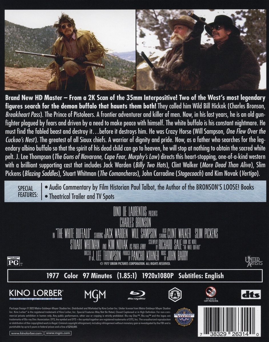 White Buffalo (ej svensk text) (Blu-ray) (OBS! Region A) - Kvarnvideo.se