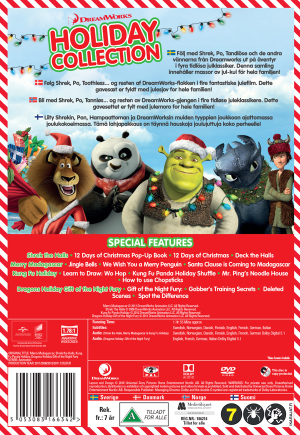 Dreamworks Holiday Classics Dvd Cover