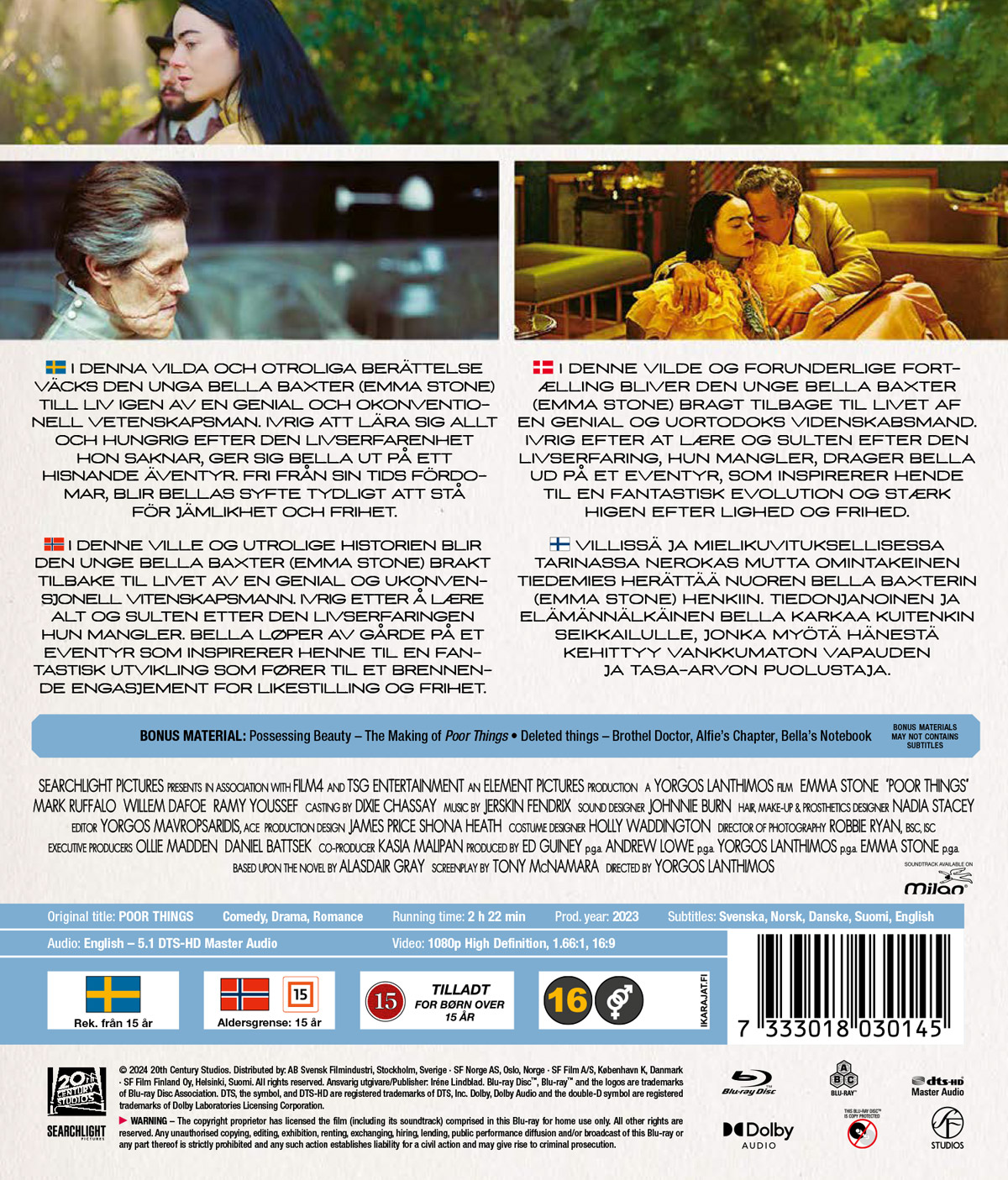 Poor Things (Blu-ray) - Kvarnvideo.se