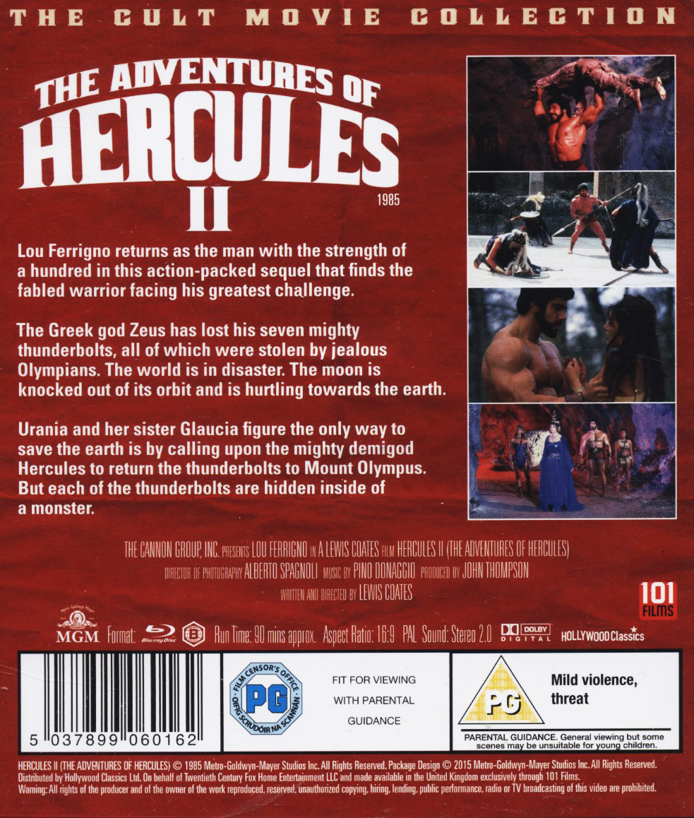 Adventures of Hercules II (ej svensk text) (Blu-ray) - Kvarnvideo.se