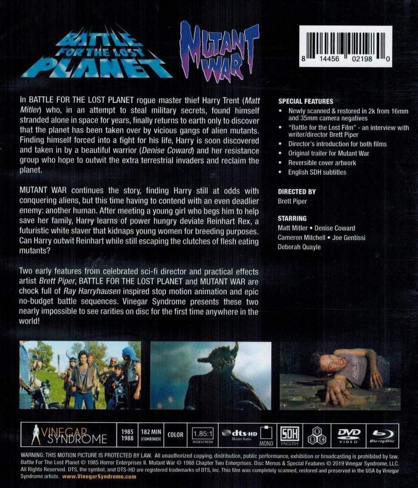 Battle For the Lost Planet / Mutant War (ej svensk text) (Blu-ray + DVD) - Kvarnvideo.se