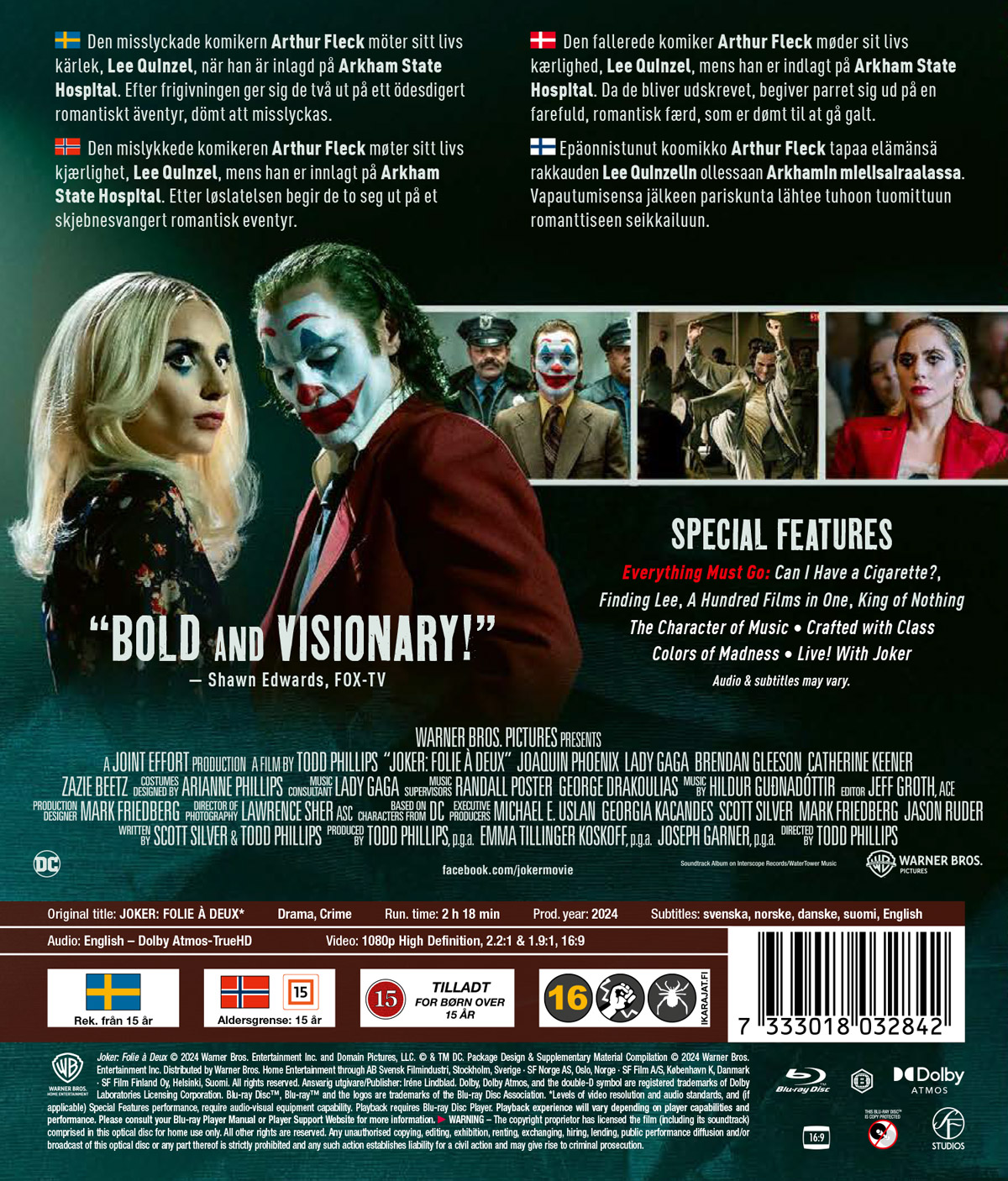 Joker: Folie à Deux (Blu-ray) - Kvarnvideo.se