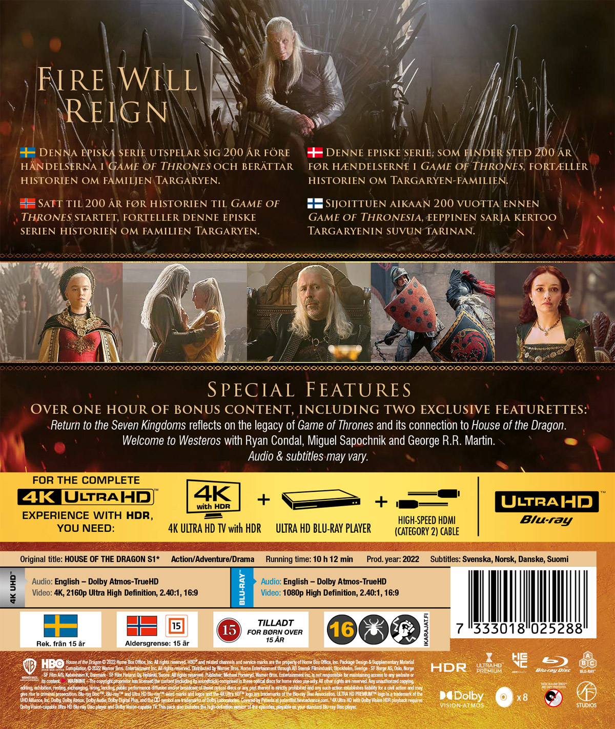 House of the Dragon - Säsong 1 (4K Ultra HD + Blu-ray) - Kvarnvideo.se